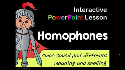 Homophones Interactive PowerPoint Lesson by Tiny Teaching Shack | TPT