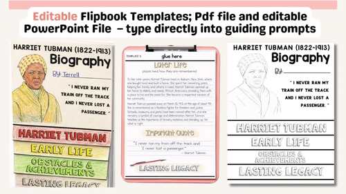 Who Was Harriet Tubman Biography Research Activity Project Editable ...