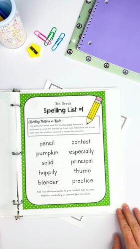 Spelling Curriculum 3rd Grade: Spelling Rules Third Grade, Words, Lists ...