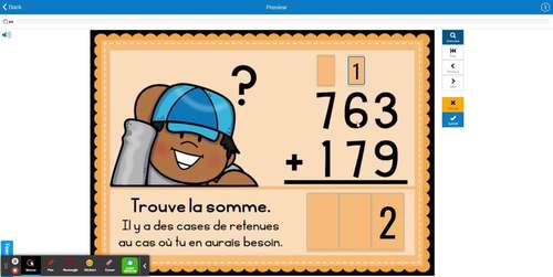 BOOM Cards: L'addition à trois chiffres AVEC regroupement by Mme Bock