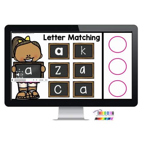 Lowercase Letters Alphabet Recognition - Digital Google Slides PowerPoint