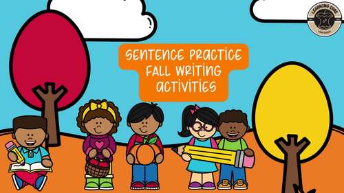 Fall Writing Sentence Practice Morning Work PreK Kindergarten First ...