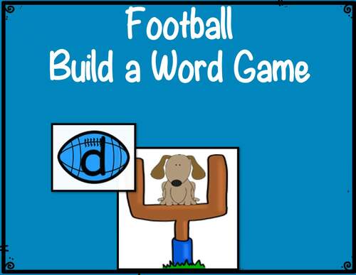 Football Build a CVC Word Phonics Game by The Teaching Scene by Maureen
