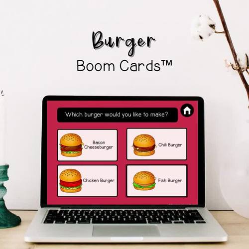 Burger Following Commands Sequencing Retell Speech Therapy No Prep Boom ...