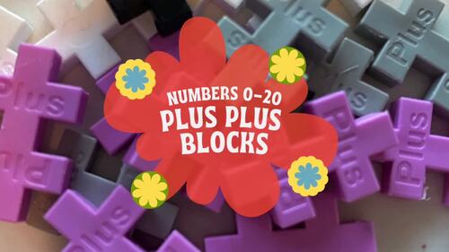 Plus Plus blocks PreK & Kindergarten activity for Math Center - Numbers ...