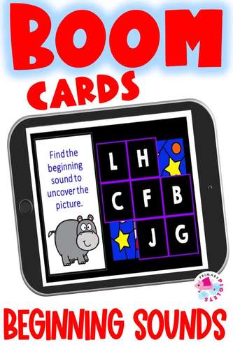 BEGINNING SOUNDS BOOM CARDS by Primary Piglets | TPT
