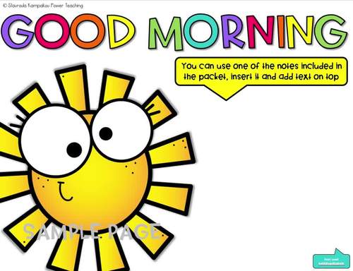 Editable Daily Classroom Slides | Timers & Behavior Management | TPT