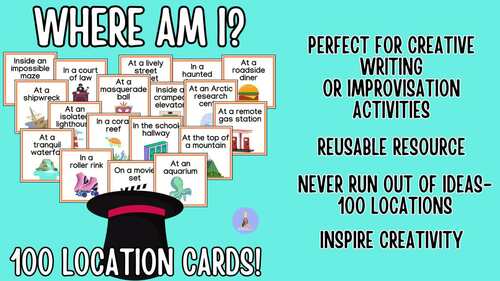 'Where Am I' Location Cards for Creative Writing and Improvisation ...
