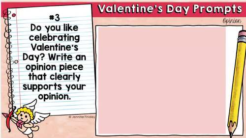 Valentine's Day Writing Prompts - w/ Digital Valentine's Writing Google ...