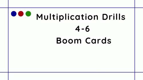 Daily Multiplication Practice Digital Multiplication Drills 4-6 Back to ...