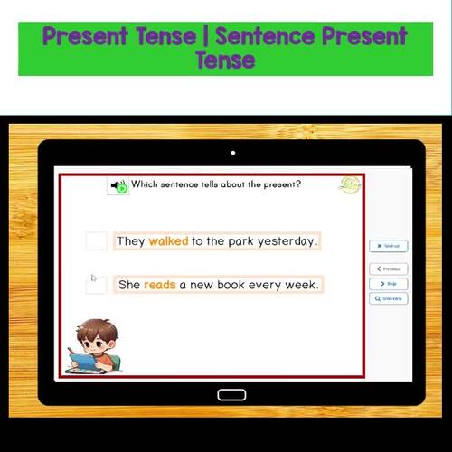 Present Tense Verbs | Present Tense Boom Cards Digital Resource | TPT