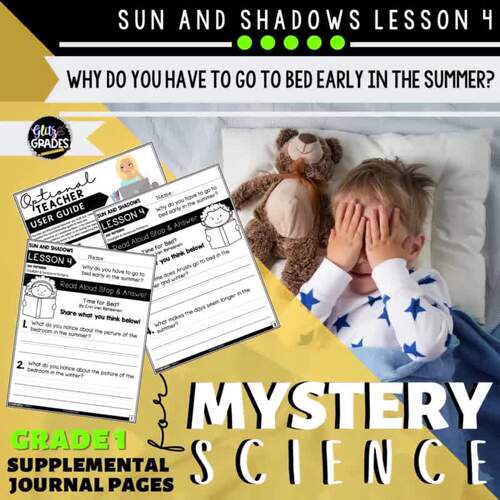 Mystery Science 1st Grade SUPPLEMENT Sun and Shadows Lesson 4 Sun ...