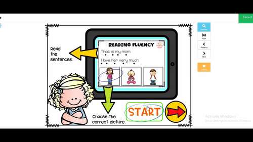 May Reading Fluency Digital Task Cards (Boom Cards™) by Miss Faleena