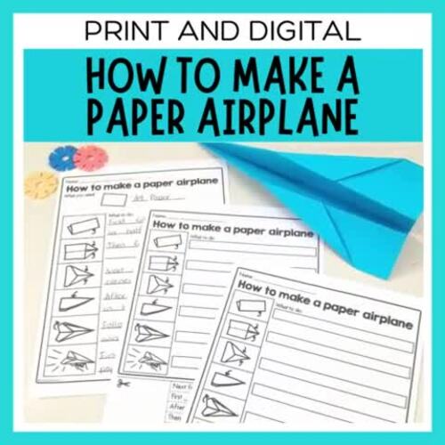 How To Make A Paper Airplane | STEM Activity & Procedural Writing