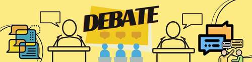 DEBATE VIRTUAL BANNER | GOOGLE CLASSROOM ANIMATED BANNER | TPT