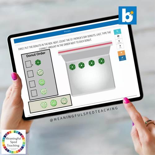 St. Patrick's Day Life Skills Math Counting and Fill the Order Boom Cards™