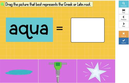 Greek and Latin Roots | Science of Reading | BOOM CARDS | BUNDLE