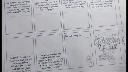 The Little Mermaid Fairy Tale Foldable Mini Book Grade 1 2 3 ELA ELL