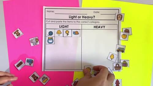 Measurement Worksheets Nonstandard Units and Comparing Objects ...