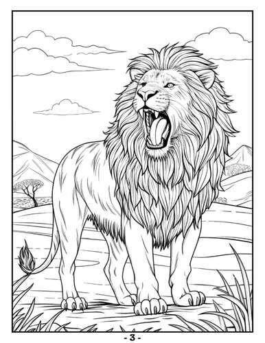 wild cats coloring pages printable