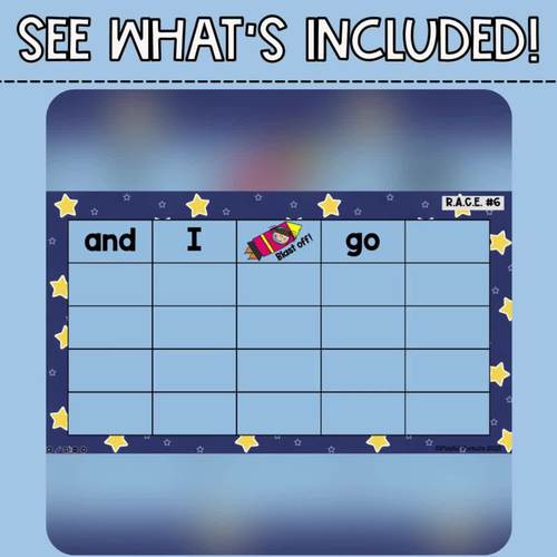 High Frequency Word R.A.C.E. | Kindergarten Space Theme | IMSE OG+ Aligned