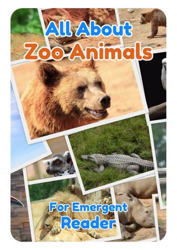 Zoo Animal Emergent early reader ebook Kindergarten reading ...
