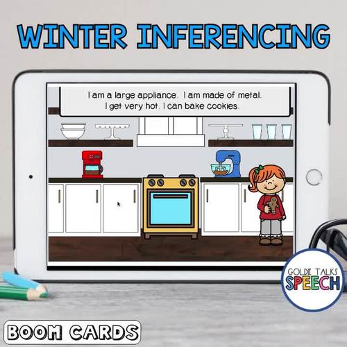 Winter Inferencing | Boom Cards | ELA | Speech and Language Therapy