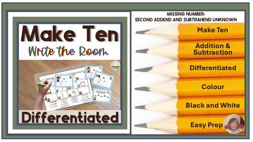 Ways to Make Ten Number Bond Write the Room Differentiated Math ...