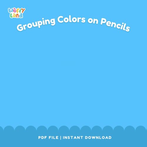 Grouping Colors on Pencils - Fun Sorting Printable for Kids! by Wuffyland