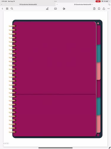 Digital Notebook for Goodnotes - PDF Goodnotes Notebook with Tabs and ...