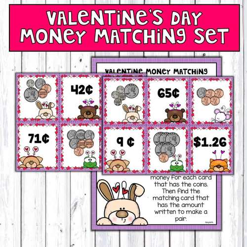 Valentines Day Money Activities | Counting Money by Joyful 4th | TPT