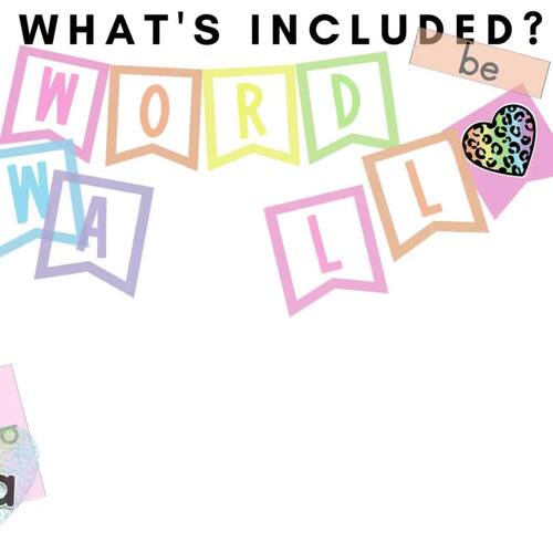 Hey Lisa! Bright & Happy Word Wall Kit | Editable | *NEW | TPT