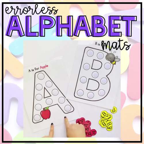 Letter Recognition | Errorless Uppercase Alphabet Mats | Special Education
