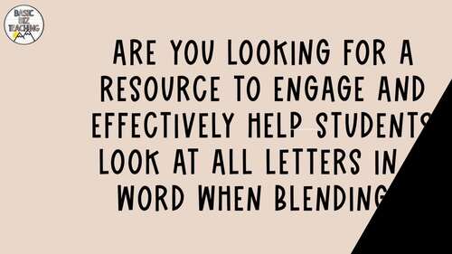 Short A Phonics Blending Practice | Backward Decoding | CVC, CCVC, CVCC ...