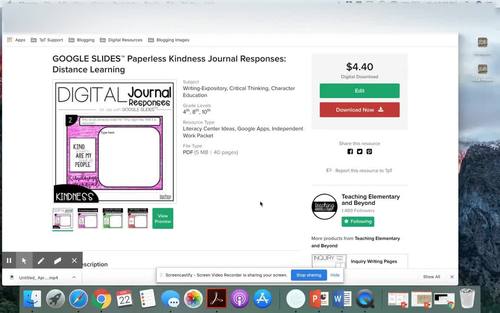 GOOGLE Classroom™ Paperless Kindness Journal Responses for Distance ...