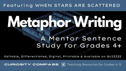 Show-Don't-Tell Metaphor Writing: Figurative Language Anchor Charts