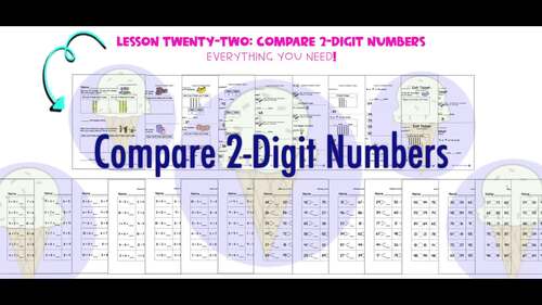 iReady First Grade Lesson 22: Compare 2-Digit Numbers - 2024 | TPT