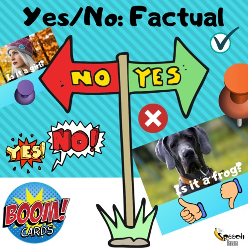 Yes/No Factual - Digital Resource by The Speech Banana TpT | TPT