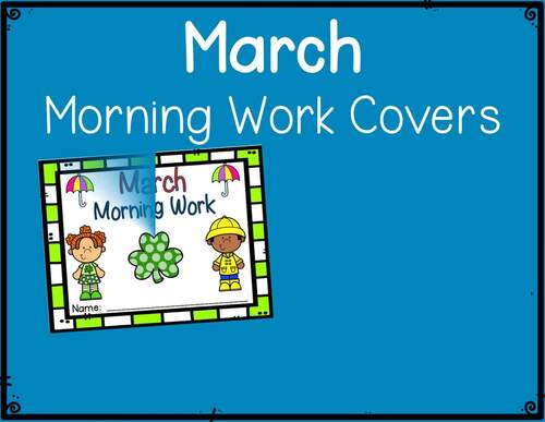 First Grade March ELA and Math Morning Work by The Teaching Scene by ...