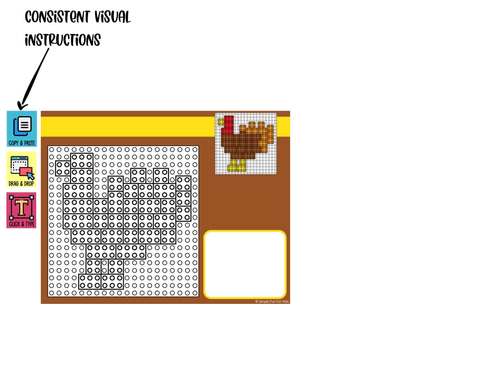 EDITABLE Digital Building Bricks Thanksgiving Build & Count Challenge