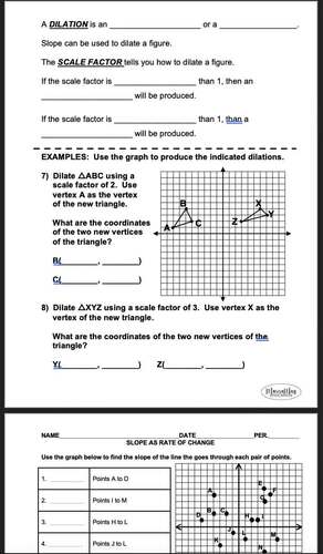Algebra Linear Functions Comprehensive Unit Bundle: Lessons, Quiz ...