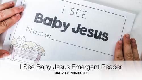 I Can See Baby Jesus Christmas Emergent Reader-Nativity Activity for ...