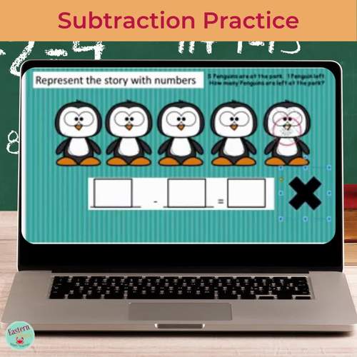 Kindergarten Subtraction Practice by Eastern Shore Math Teacher | TPT