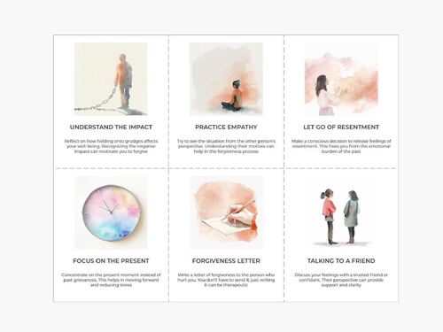 Printable Forgiveness Flashcards Positive Psychology Worksheets Humanistic