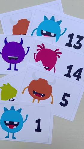 Monster Eyes Counting Activity | Number Recognition and Counting Practice