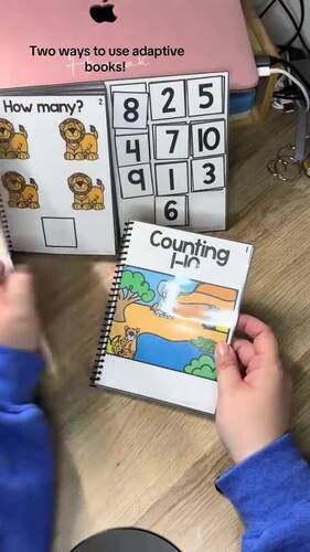 Ocean-Themed Adaptive Counting Book (1-10) by Little Learners Big Steps