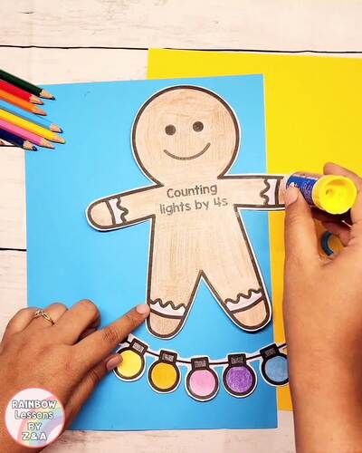 Gingerbread Math | Factors and Multiples Game | Skip Counting Craft ...