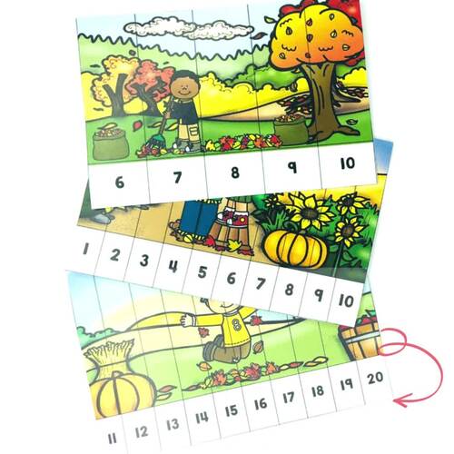 Number Sequencing Activities Bundle Kindergarten and First Grade Math