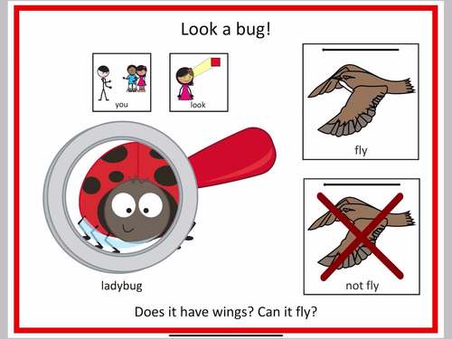 Open Ended Activity No Print Look a Bug Speech Language Therapy | TPT