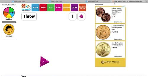 ST. PATRICK'S DAY GOLD COIN & RAINBOW DIGITAL BOOM CARDS, ARTICULATION